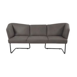 K+w Komfort & Wohnen K+W Komfort & Wohnen Polsterbank &raquo;Mikkado Tube&laquo; in abgerundeter Form, Rundrohrkufe lang, in 2 Breiten 192 oder 242 cm grau Holzwerkstoff, Metall B/H/T