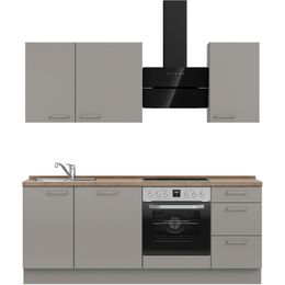 Nobilia K&uuml;chenzeile &raquo;"Laser II", NEU: individuell anpassbar mit gratis Profi-Beratung&laquo; vormontiert, 210 cm breit, optional mit verschiedenen E‐Ger&auml;te-