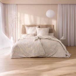 Estella Bettw&auml;sche &raquo;Birgit&laquo; 3 tlg. Feinster Schweizer Premium-Satin aus 100% Baumwolle beige Schweizer Satin, Obermaterial: 100% Baumwolle B/L: 135cm x 200cm,