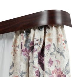 SN DECO GROUP Vorhangschiene &raquo;SH2&laquo; 2 l&auml;ufig-l&auml;ufig Fixma&szlig; Set 2-l&auml;ufig, inkl. Rundb&ouml;gen, Blende 7,5 cm, vorgebohrt, Innenlauf Kunststoff B/L: 220cm, 1
