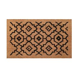 Wecon Home Fu&szlig;matte &raquo;Posh Palace&laquo; rechteckig 18 mm H&ouml;he rutschfest, robust, innen, Au&szlig;enbereiche &uuml;berdacht, schwer beige Kokos B : 60cm 1 Stk., 18mm, 