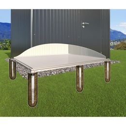 BioHort Fundamentrahmen &raquo;Smartbase Plus f&uuml;r Ger&auml;tehaus AvantGarde A7, HighLine H4, Panorama P4&laquo; silber Aluminium Einheitsgr&ouml;&szlig;e