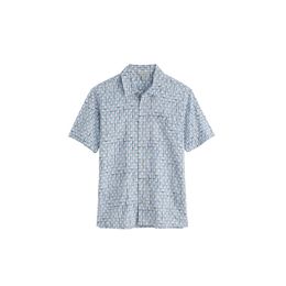 Seasalt Cornwall Button Up Shirt 'Palores' male size XL Light blue / Lavender / Wool white