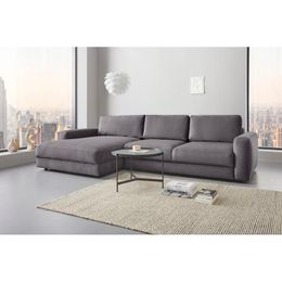 Home Affaire Ecksofa &raquo;Bloomfield, bequem und elegant, Breite 303cm, L-Form&laquo; wahlweise mit Bettfunktion und Bettkasten, Unser Dauertiefpreis grau 100% 