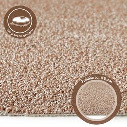 ANDIAMO Teppichboden &raquo;Rubinoy, Schlinge, Gesamth&ouml;he 8,5 mm, Luxusklasse LC2&laquo; rechteckig Breite 400 cm oder 500 cm, Wohnzimmer, strapazierf&auml;hig & robust braun 