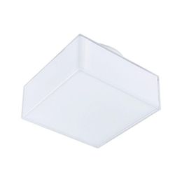 Paulmann LED Deckenleuchte &raquo;Selection Bathroom Maro IP44 1x6,8W 155x155mm 3000K Wei&szlig; Kunststoff&laquo; Warmwei&szlig; wei&szlig; 1, H: 8,85cm