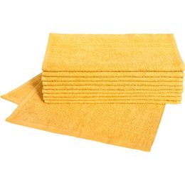 Dyckhoff Gaestehandtuecher &raquo;Kristall&laquo; mit Bord&uuml;ren gold Frottier, Obermaterial: 100% Baumwolle B/L: 30cmx50cm, 10 Stk., Frottier