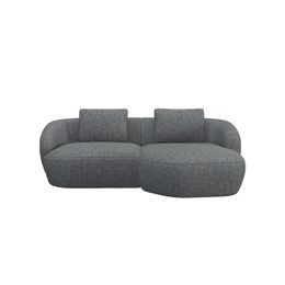FLEXLUX Wohnlandschaft &raquo;Torino, rund, L-Form, Sofa-Ecke mit Recamiere, Longchair-Sofa&laquo; Modernes, organisches Sofa-Design, Kaltschaum, 