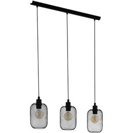 Eglo H&auml;ngeleuchte &raquo;WRINGTON Pendellampe, Stahl, E27, H&auml;ngelampe, Esszimmerlampe, Lampe&laquo; E27 1 Stk. H&auml;ngeleuchte, Esstisch, L74 x B15 x H110 cm, 