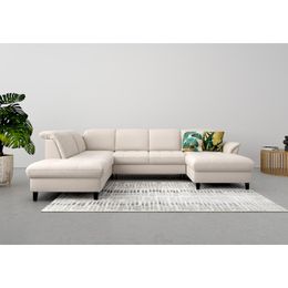 Sit & More sit&more Wohnlandschaft &raquo;Maggiore U-Form&laquo; wahlweise mit Kopfteilverstellung, Schlaffunktion und Stauraum grau 95% Polyester, 5% Polyamid B/H/T: 312cm 