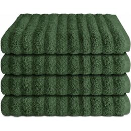 Schiesser Handt&uuml;cher &raquo;Neapel aus 100% Baumwolle mit eleganter Hoch-Tief-Optik&laquo; OEKO-TEX MADE IN GREEN Frottier, Baumwolle B/L: 50cmx100cm, 4 Stk., Frottier