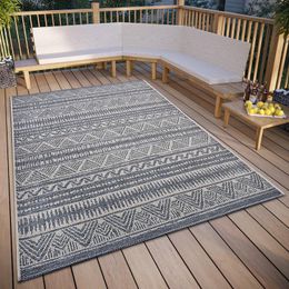 Hanse Home Teppich &raquo;Loto&laquo; rechteckig 6 mm H&ouml;he strapazierf&auml;hig, pflegeleicht, robust, In- und Outdoor, wetterfest grau Polypropylen (PP) B : 190cm 1 
