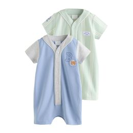 next Strampler Jungen Gr&ouml;&szlig;e 98 hellblau / grau / mint / pastellgr&uuml;n
