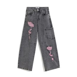 Sl Jeschow Jeans female size 38 Grey denim