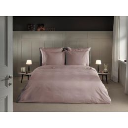Bettw&auml;sche &raquo;Banda&laquo; 2 Stk. hochwertiges Mako-Satin, Streifen Satin, Bettw&auml;sche ab 135x200 cm. rosa Mako-Satin, Obermaterial: 100% Baumwolle B/L: 155cm 