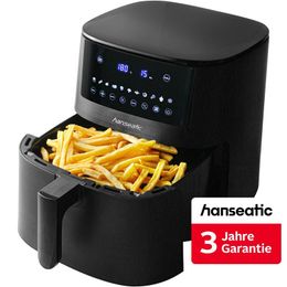 Hanseatic Hei&szlig;luftfritteuse &raquo;HAF651650BCU&laquo; 1650 W inkl. 3 Jahre Herstellergarantie schwarz Einheitsgr&ouml;&szlig;e Hei&szlig;luftfritteuse