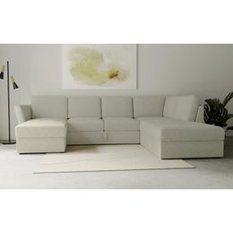 OTTO home Wohnlandschaft &raquo;Lavars Schlafsofa&laquo; mit Bettfunktion und Stauraum, in zwei verschiedenen Bezugsqualit&auml;ten beige 62% Polypropylene, 38% 