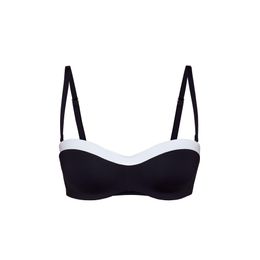 JOOP! Bikini Top female size 75 Black / White