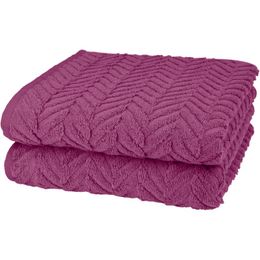 Ross Handt&uuml;cher &raquo;Sensual 9001&laquo; 100% Baumwolle pink Frottier, Obermaterial: 100% Baumwolle B/L: 50cmx100cm, 2 Stk., Frottier