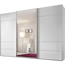 STAUD Schwebet&uuml;renschrank &raquo;Sonate Lucca mit Spiegel, Made in Germany&laquo; Mit vier verschiedenen Ausstattungsvarianten wei&szlig; Holzwerkstoff Wei&szlig; Dekor, B/H/