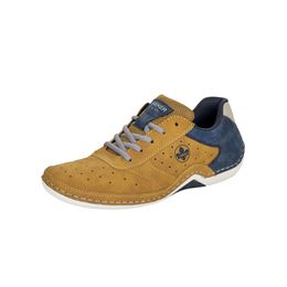 Rieker Sportlicher Schn&uuml;rschuh Herren Gr&ouml;&szlig;e 41 beige / blau / honig / wei&szlig;