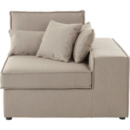 OTTO home Sofaelement &raquo;Florid&laquo; als Teil eines Modulsofas,, fester Sitzkomfort, auch in Cord grau Baumwollmix (60% Baumwolle/40% Leinen);Struktur fein 