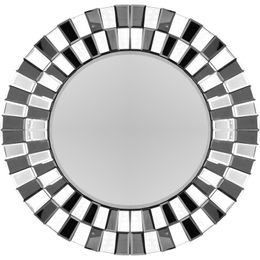 Kayoom Wandspiegel &raquo;Horus 410&laquo; silber Metall, Spiegelglas B/H/T: 80cm x 80cm