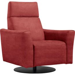 Egoitaliano Sessel &raquo;Blues Designsessel, Loungesessel, Breite 84cm, bequem und elegant&laquo; drehbar, inkl. manuelle Relaxfunktion durch Push-Back-Mechanismus rot Luxus