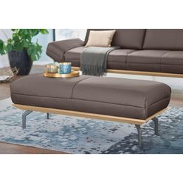 Creation BY ROLF BENZ Polsterhocker &raquo;CR.420, Designhocker, Sitzhocker&laquo; in 2 Bezugsqualit&auml;ten, Holzrahmen in Eiche Natur oder Nussbaum beige NaturLEDER