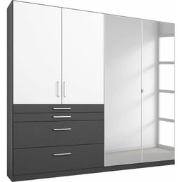 Rauch Kleiderschrank &raquo;Harburg im Schlafzimmer&laquo; Schlafzimmerschrank Schrank Garderobe mit Spiegel wei&szlig; Holzwerkstoff B/H/T: 181cm x 197cm x 54cm