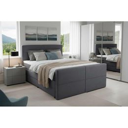 Home Affaire Boxspringbett &raquo;Lucas, Doppelbett, Polsterbett, Federkernbett, Komforbett, 160,180 cm&laquo; inkl. Topper, zwei Bettk&auml;sten, Taschen-