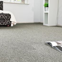 ANDIAMO Teppichboden &raquo;Joe, Schlinge, Gesamth&ouml;he 8 mm, Luxusklasse LC2&laquo; rechteckig Breite 400 cm, meliert, Wohnzimmer, strapazierf&auml;hig & robust grau Kunstfaser