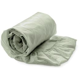 YELLOW Spannbettlaken &raquo; Spannbetttuch Suite-Mumbai&laquo; Spannbetttuch aus 100% Baumwolle, Hochwertige Perkal, Gummizug rundum gr&uuml;n Perkal, Obermaterial: 