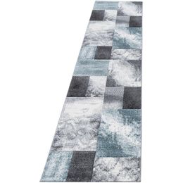 Ayyildiz Teppiche L&auml;ufer &raquo;Hawaii 1710&laquo; rechteckig handgearbeiteter Konturenschnitt, 80cm x 300cm (BxL) blau Kunstfaser B : 80cm 1 Stk., L: 300cm