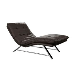 W.Schillig Relaxliege &raquo;daily dreams&laquo; in Waffelkissen-Optik, wahlweise mit Motor, Kufengestell, in 2 Breiten braun Longlife Xtra-Leder Z59: Glattleder 