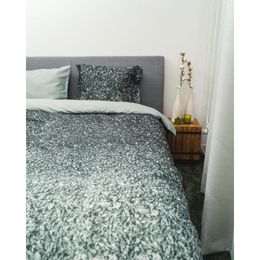 Kayori Bettw&auml;sche &raquo;Shima&laquo; 2 Stk. Hergestellt aus GOTS-zertifizierter Bio-Baumwolle grau Mako-Satin, Obermaterial: 100% Baumwolle B/L: 135cm x 200cm, 1