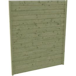Skan Holz Carport-Seitenwand aus Profilschalung gr&uuml;n Holzwerkstoff B/H/T: 141cm x 200cm
