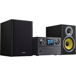 Philips Stereoanlage &raquo;TAM8905&laquo; (Bluetooth WLAN Digitalradio (DAB+) FM-Tuner Internetradio 100 W) grau 20 Stationsspeicher