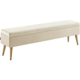 Home Affaire Bettbank &raquo;Armandine mit Stauraum&laquo; wahlweise in den Breiten 120cm, 140cm oder 180cm erh&auml;ltlich beige FSC -zertifizierter Holzwerkstoff, 