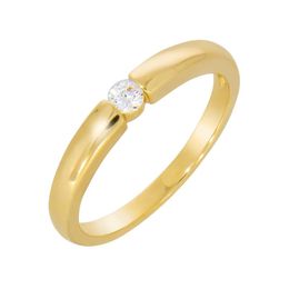 Firetti Damen Fingerring &raquo;Schmuck Geschenk Silber 925 Damenring Verlobungsring Solit&auml;r&laquo; mit Zirkonia (synth.) gold 56, Silber 925 (Sterlingsilber), 