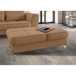 Sit & More sit&more Hocker &raquo;Bendigo&laquo; mit Klappfunktion, Bodenfreiheit 12 cm, wahlweise in 2 Fu&szlig;farben braun B/H/T: 114cm x 42cm x 71cm, NaturLEDER ,mit 