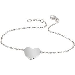 Firetti Damen Armband &raquo;Schmuck Geschenk Silber 925 Armschmuck Armkette Herz&laquo; silber 18cm, Silber 925 (Sterlingsilber)