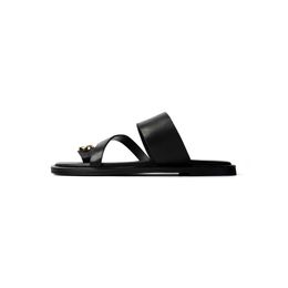 L37 Handmade Shoes Slipper 'SUNSET BELONGS TO US' Damen Gr&ouml;&szlig;e 39 schwarz Sommerschuhe