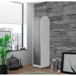 M&auml;usbacher Rollladenschrank &raquo;Big System Office&laquo; Breite 46 cm wei&szlig; wei&szlig;matt, B/H/T: 46cm x 192cm x 44cm
