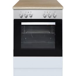KOCHSTATION Herdumbauschrank &raquo;KS-Mali&laquo; Breite 60 cm wei&szlig; wei&szlig;, B/H/T: 60cm x 85cm x 60cm