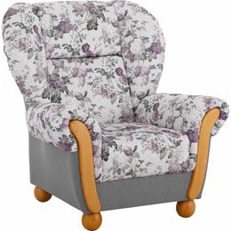 Home Affaire Sessel &raquo;Milano, bequemer Ohrensessel im Landhaus-Stil, Breite 99cm&laquo; Hochlehnsessel grau Chenille (70% Polyacryl, 30% Polyester);Chenille 