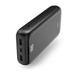 Hama Powerbank &raquo;Powerbank, 24000 mAh, 3 Ausg&auml;nge: 1x USB-C, 2x USB-A&laquo; 24.000 mAh grau Leistungsstarker Akku, Power Bank ist in 8 Stunden vollgeladen und 
