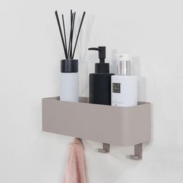 SPINDER DESIGN Garderobenhaken &raquo;Multi 3&laquo; 2-in-1 Wandregal + Garderobe grau Stahl B/H/T: 27cm x 13cm x 10cm