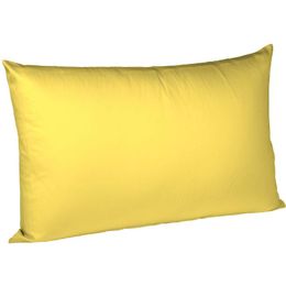 Fleuresse Kissenbezug &raquo;Colours Mako Satin, 100% Baumwolle, mit Rei&szlig;verschluss&laquo; Mako Satin, gl&auml;nzend, glatt, Premium Qualit&auml;t gelb Mako-Satin, Mako-
