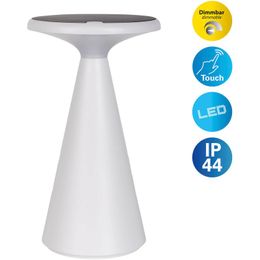 N&auml;ve n&auml;ve LED Tischleuchte &raquo;Palu&laquo; LED-Modul 1 Stk. Warmwei&szlig; Solar-/Akkubetrieb, Touch, Dimmbar, Memory, USB-C-Ladekabel, warmwei&szlig; wei&szlig; 1, &Oslash; 11,5cm H: 20cm,